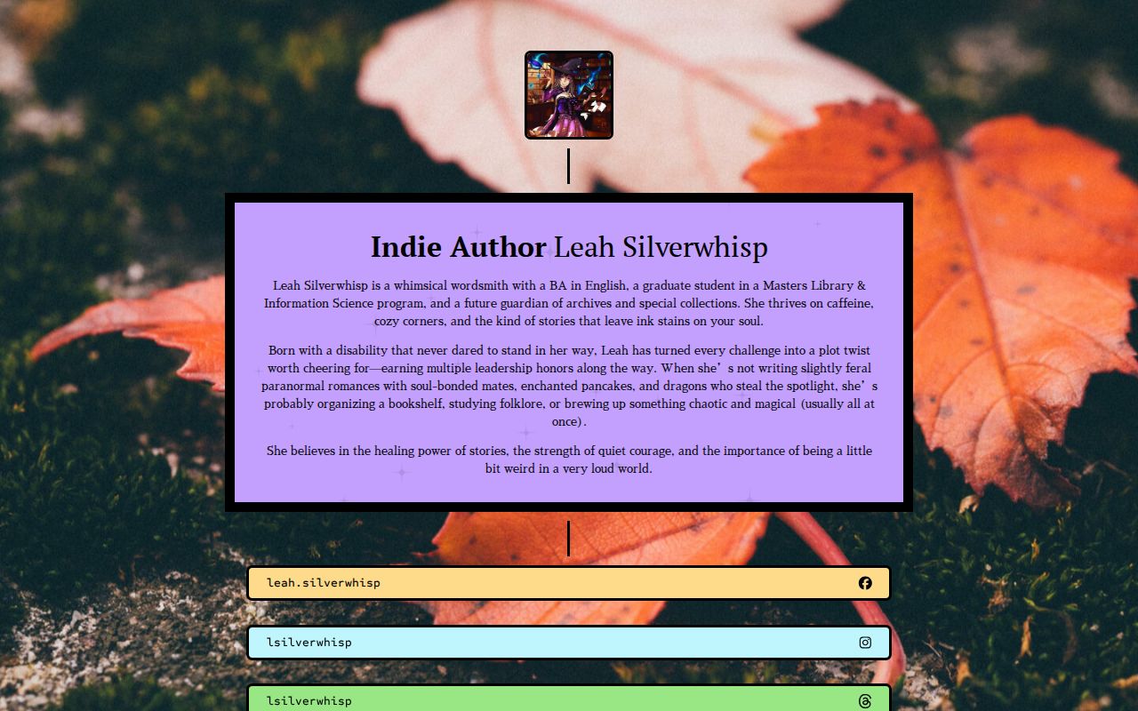Leah Silverwhisp Official Website